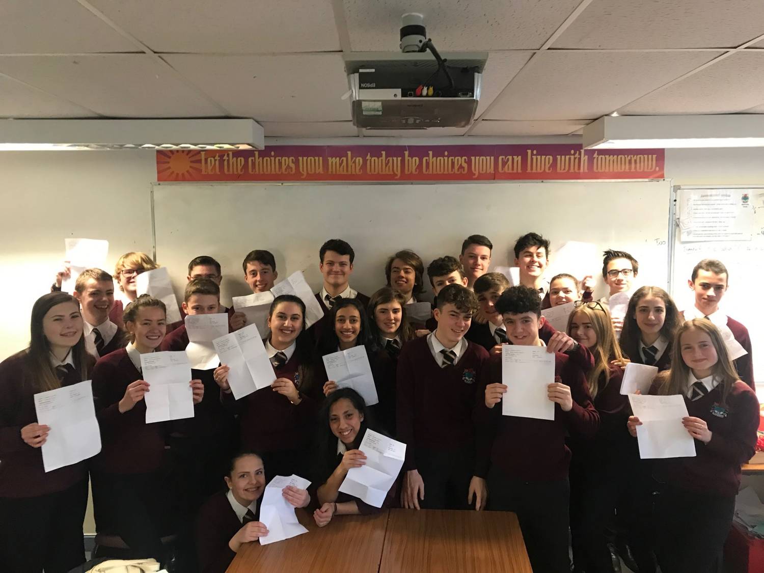 Year 11 mathematics class hit the mark | Ysgol Eirias
